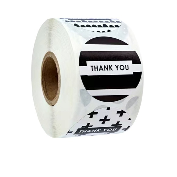 Office | 10 Black White Thank You Stickers | Poshmark